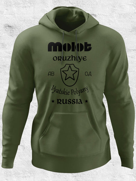 Russia Molot Shield AK Factory Proof Mark Hoodie - Faktory 47